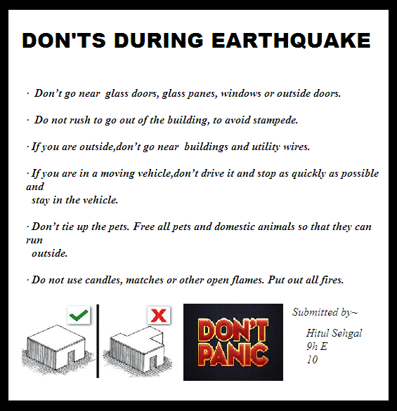 Earthquake 's Pamphlets: Earthquake Pamphlets