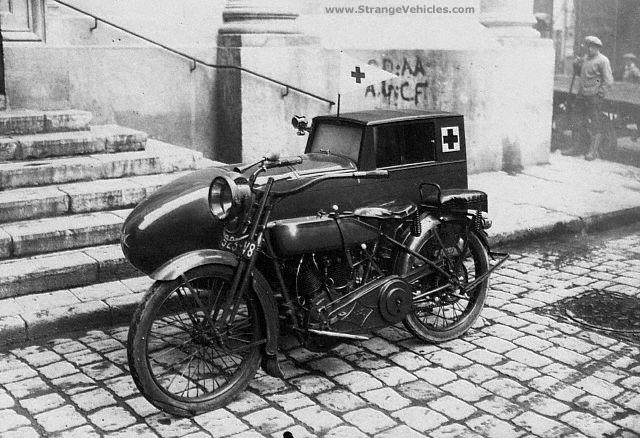 MOTORCYCLE 74: Police sidecar 1910's