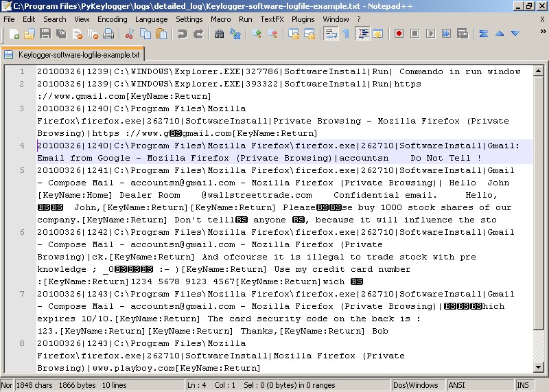 Keystroke Logging Key Loggers
