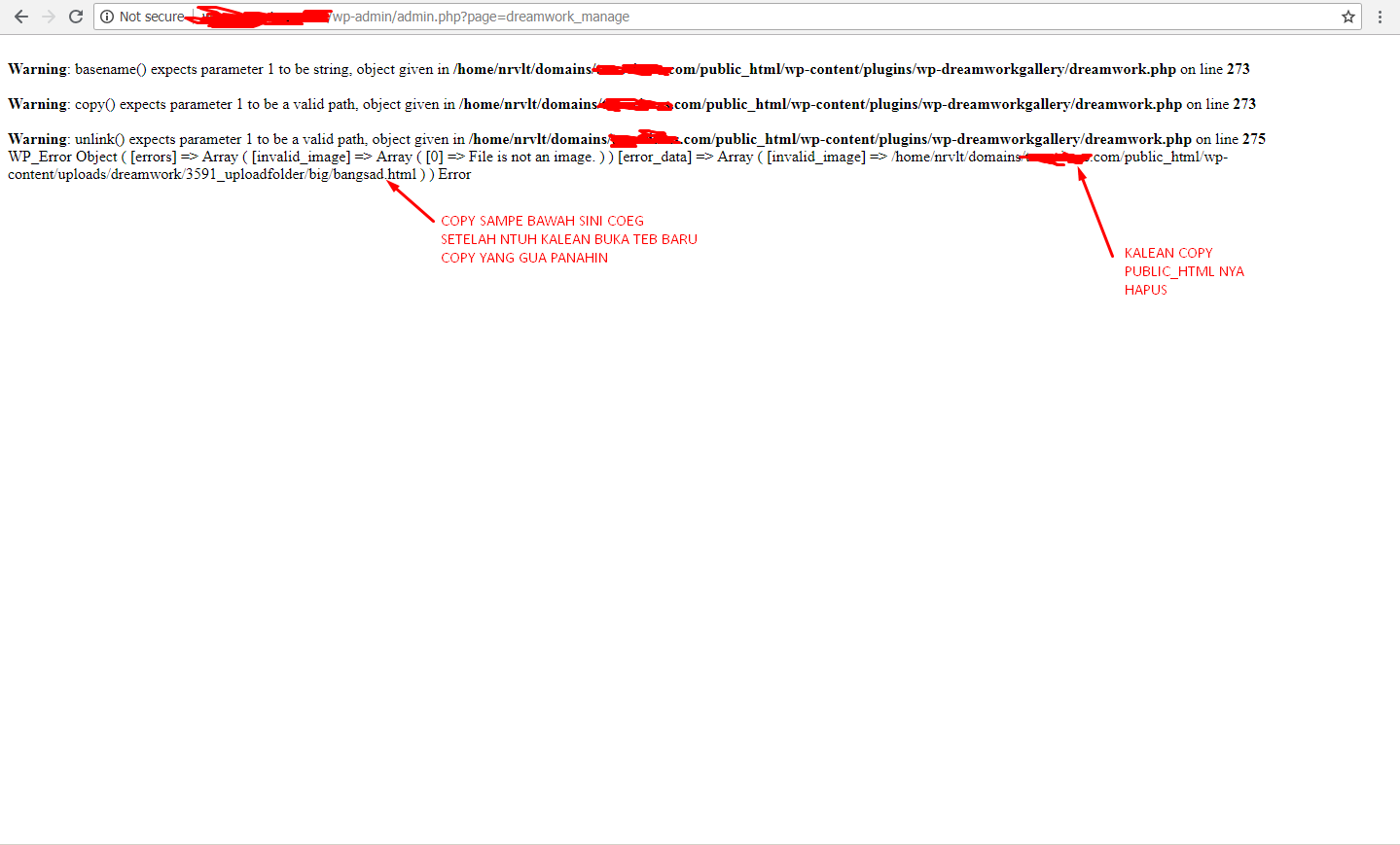 DEFACE CMS WORDPRESS METODE EXPLOIT DREAMWORK GALLERY - (KN07)