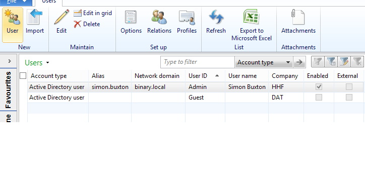 Microsoft Dynamics Ax 2009 And 2012 Creating A New Dynamics Ax User