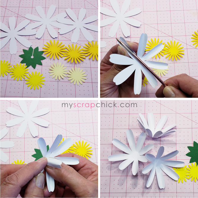 Daisy Tutorial for Shasta Daisy - myscrapchick