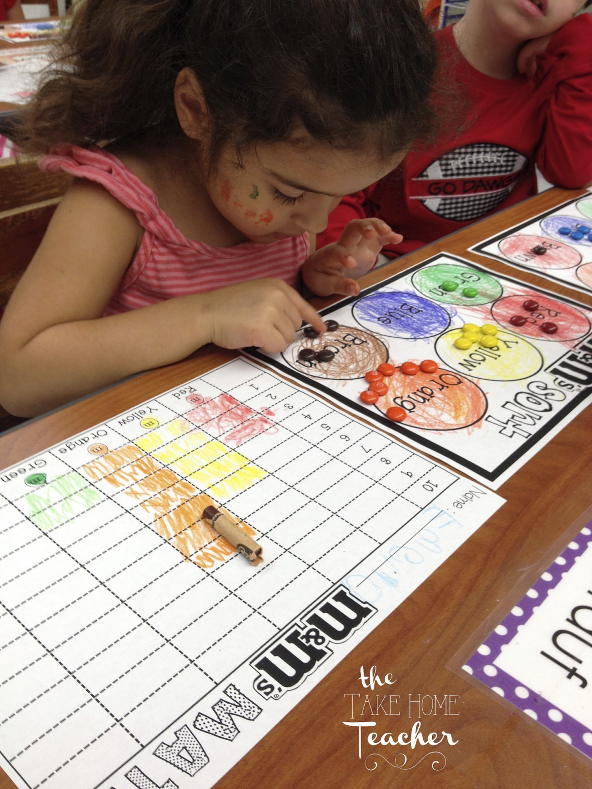 the Take Home Teacher: Sort, EAT, Count, Eat, Graph, EAT...M&M Math!