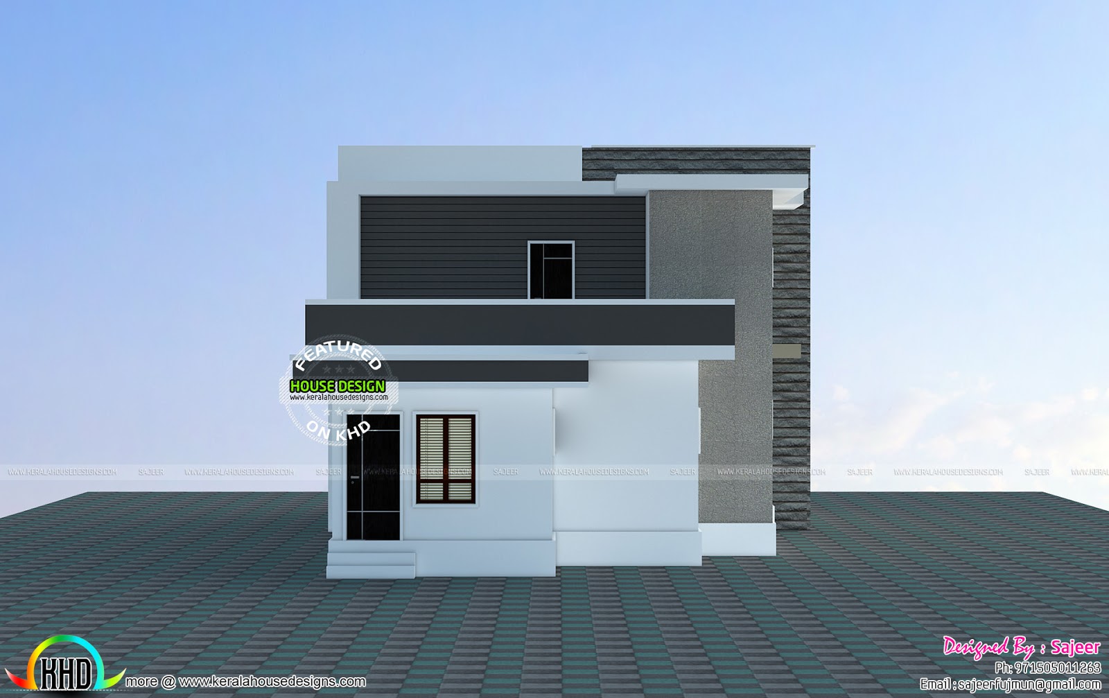 2300 sq-ft house all side views - Kerala Home Design and Floor Plans ...