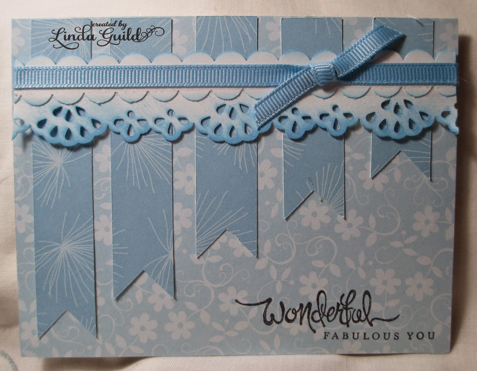 Nothin' Fancy: Blue Banner Card