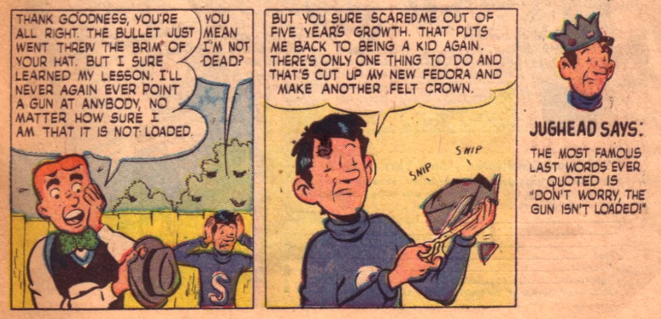 Kleefeld on Comics: On History: The Origin of Jughead's Hat
