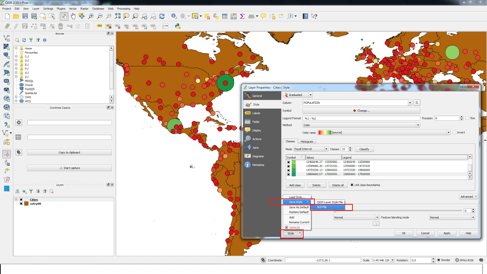 Openwebgis Is Free Online Gis Layer Styling Sld File Openwebgis And Qgis