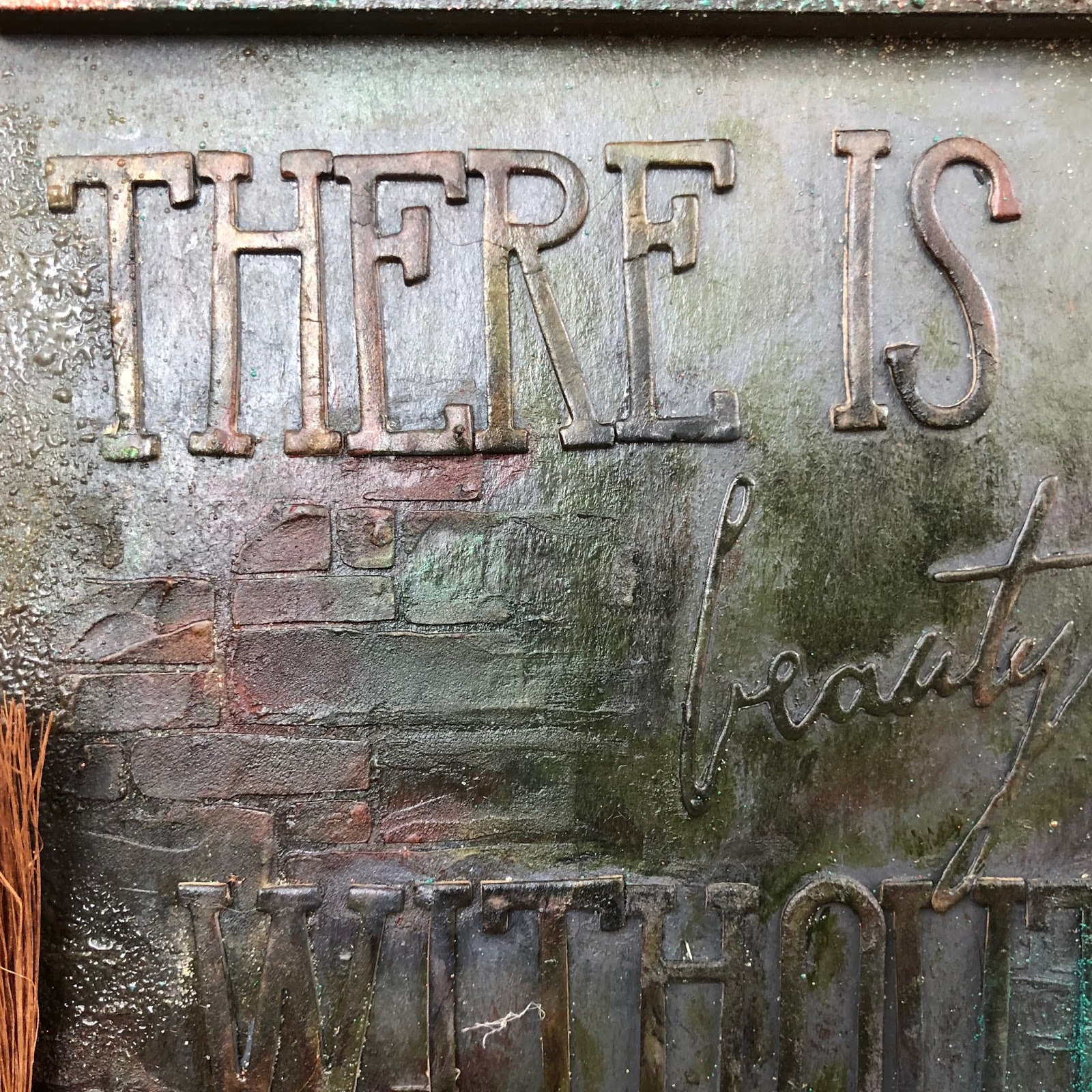 Mixed Media Haunted Tombstone