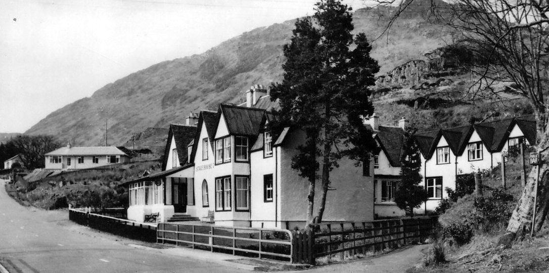 Tour Scotland: Old Photograph The Stage House Inn Glenfinnan Scotland