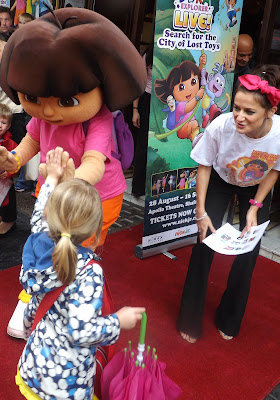 Me and my shadow: The stars come out for Dora's live show