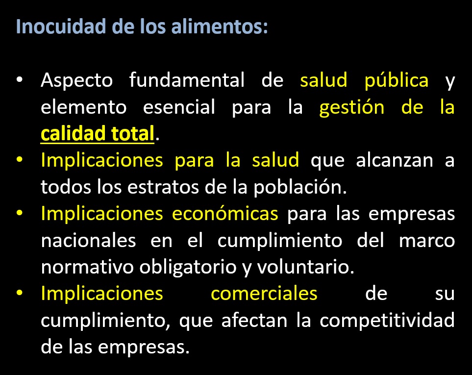 Introducción a la Calidad e Inocuidad Alimentaria: Gestión de la ...