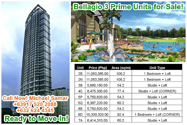 Global City and McKinley Hill Condo Philippines: Bellagio 3 Prime ...