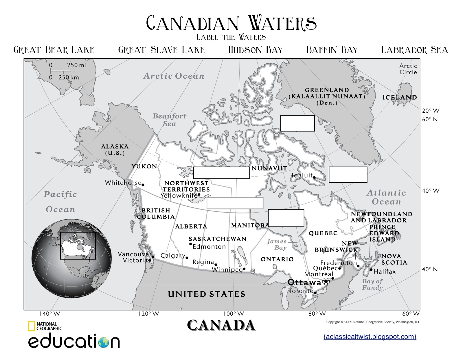 Homeschooling with a Classical Twist: Canadian Waters {Printable}