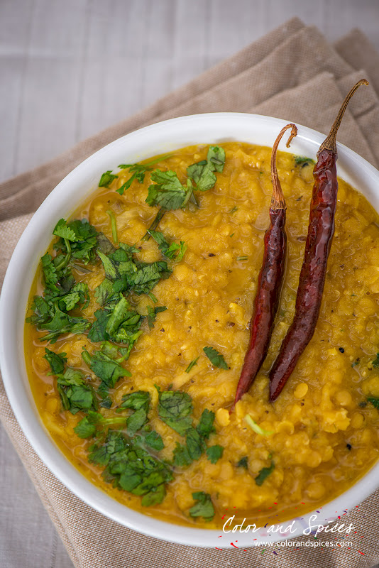 Color and Spices: Red lentil with Bengali five spice...