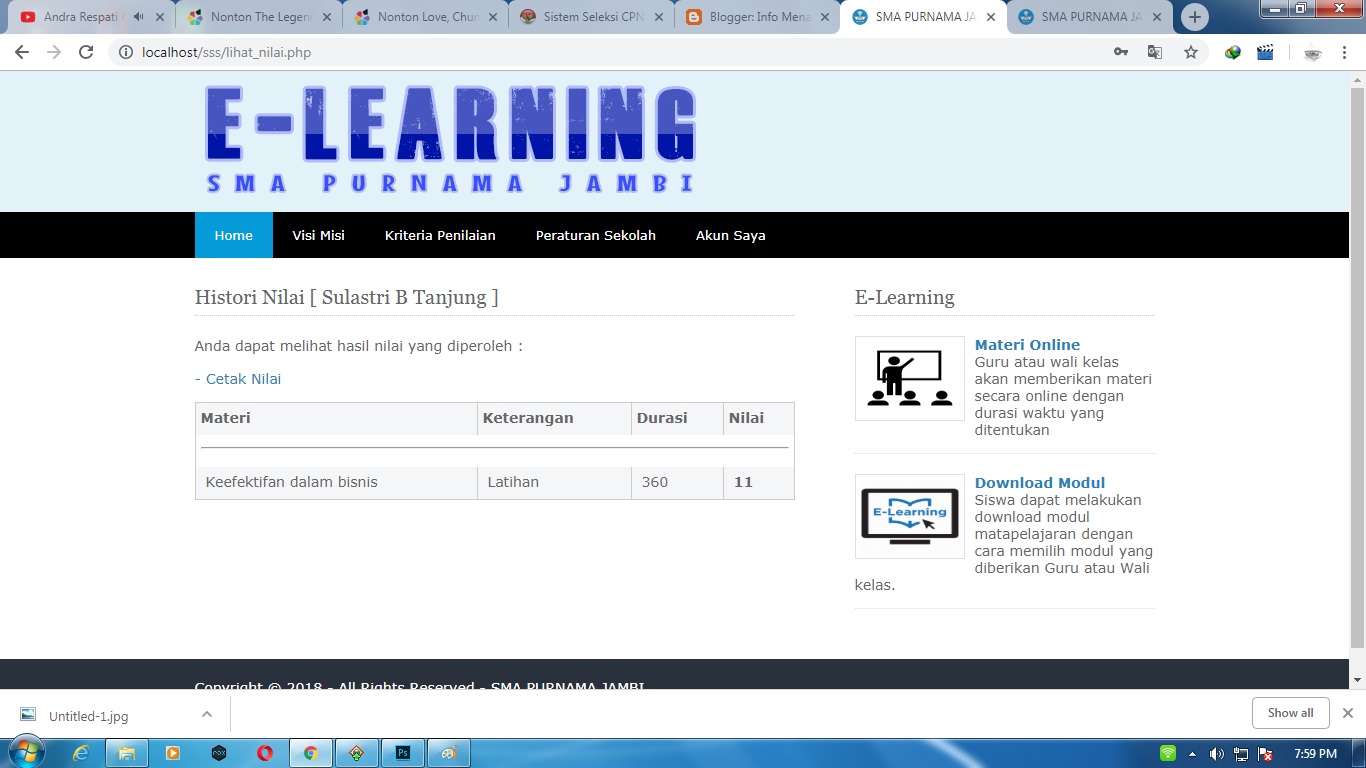 APLIKASI E-LEARNING BERBASIS WEB SEDERHANA - Info Menarik