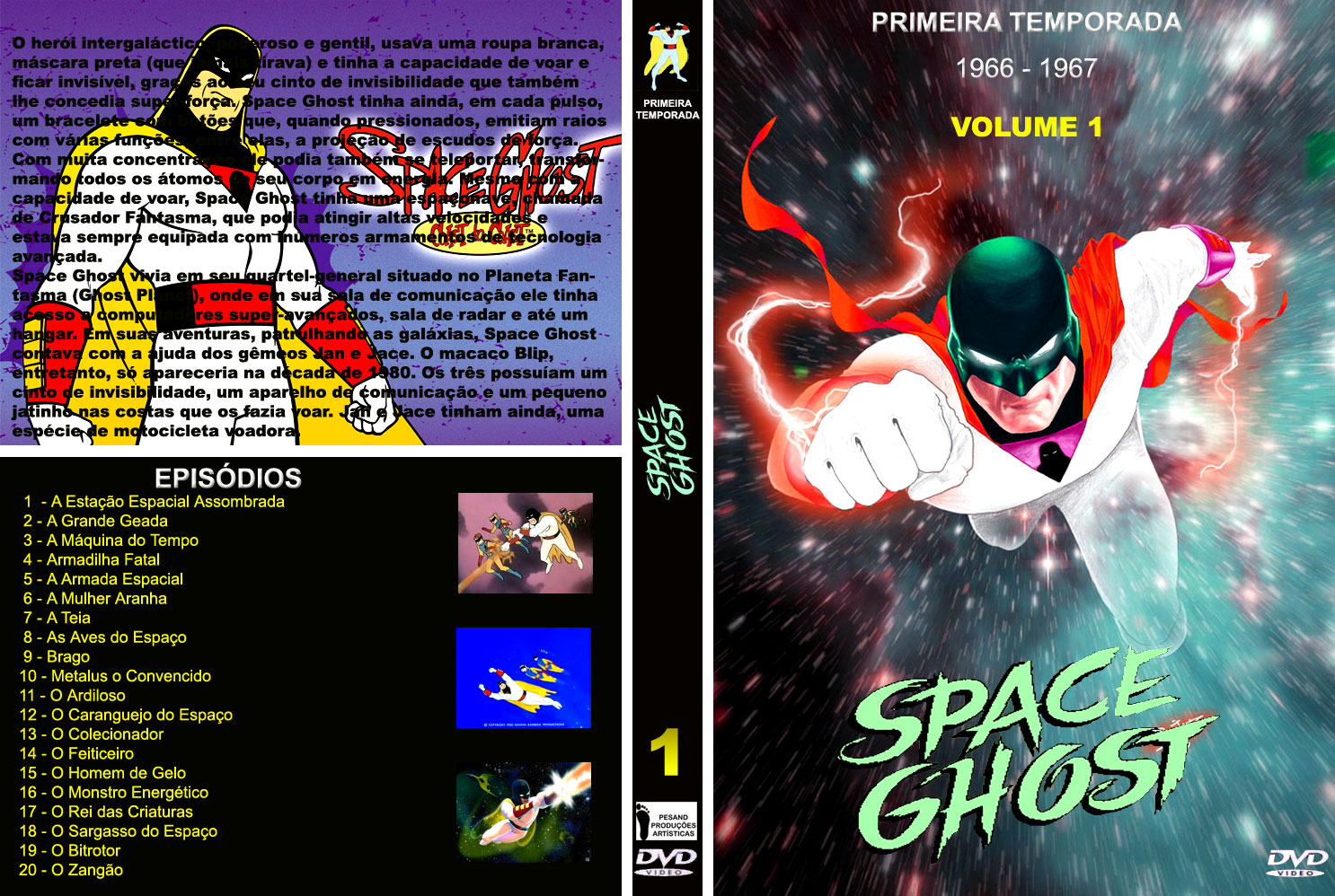 CAPAS EM SÉRIE: CAPAS DVD SPACE GHOST
