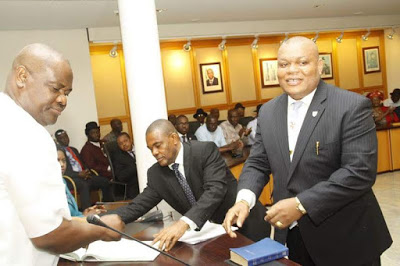 BLOG: Rivers State: Wike swears in SSG, commissioners and adviser