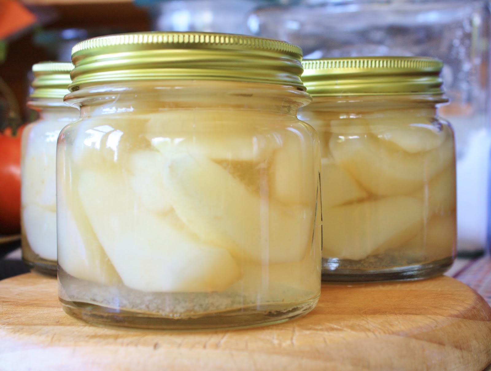 The Little Homestead: My Preserved Pears (Overflow Method)