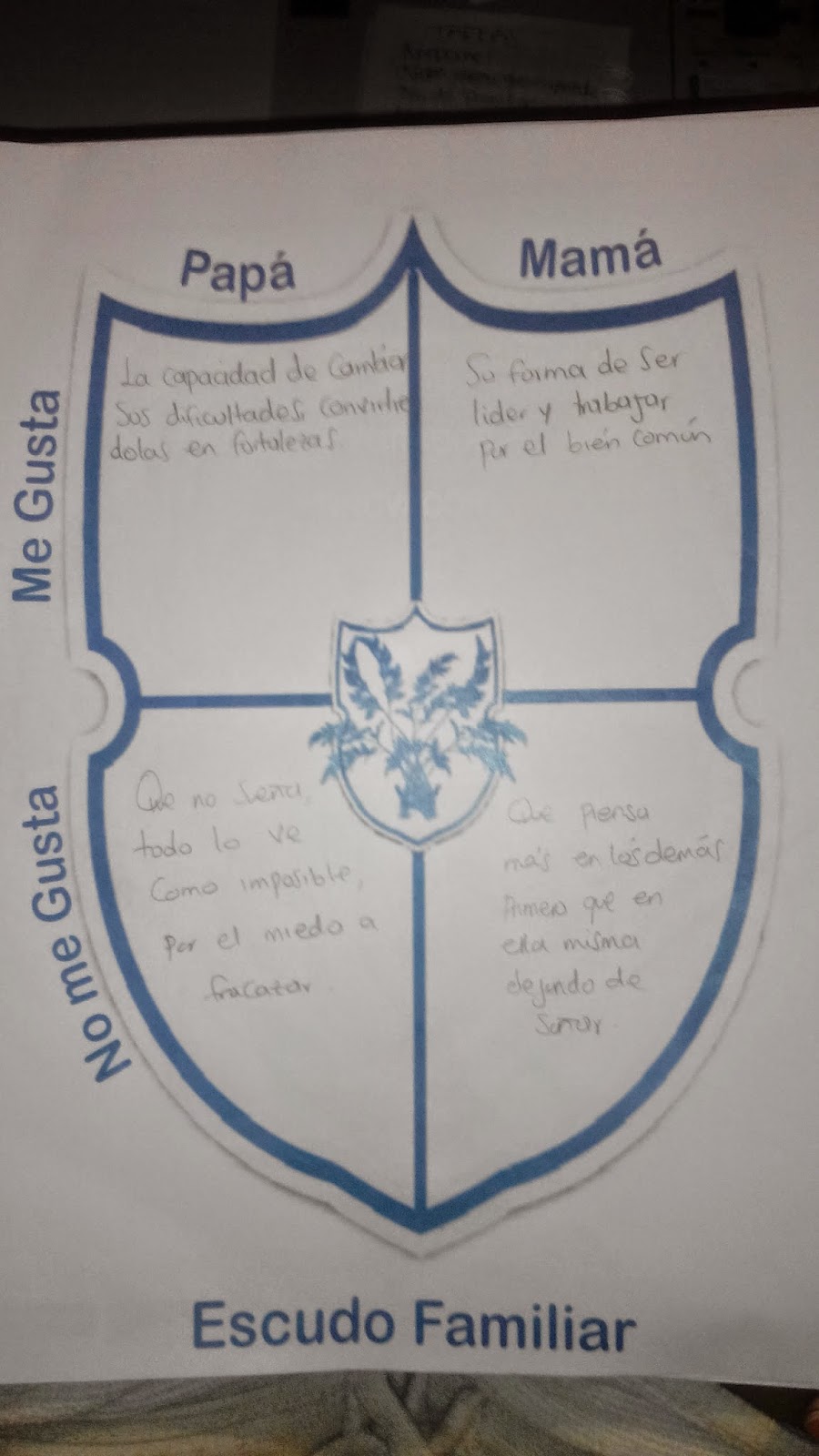 La aventura de ser docente : MI ESCUDO FAMILIAR