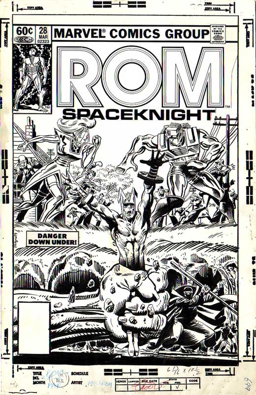 Marvel Comics of the 1980s: 1982 - Anatomy of a Cover - ROM #28 by Al ...