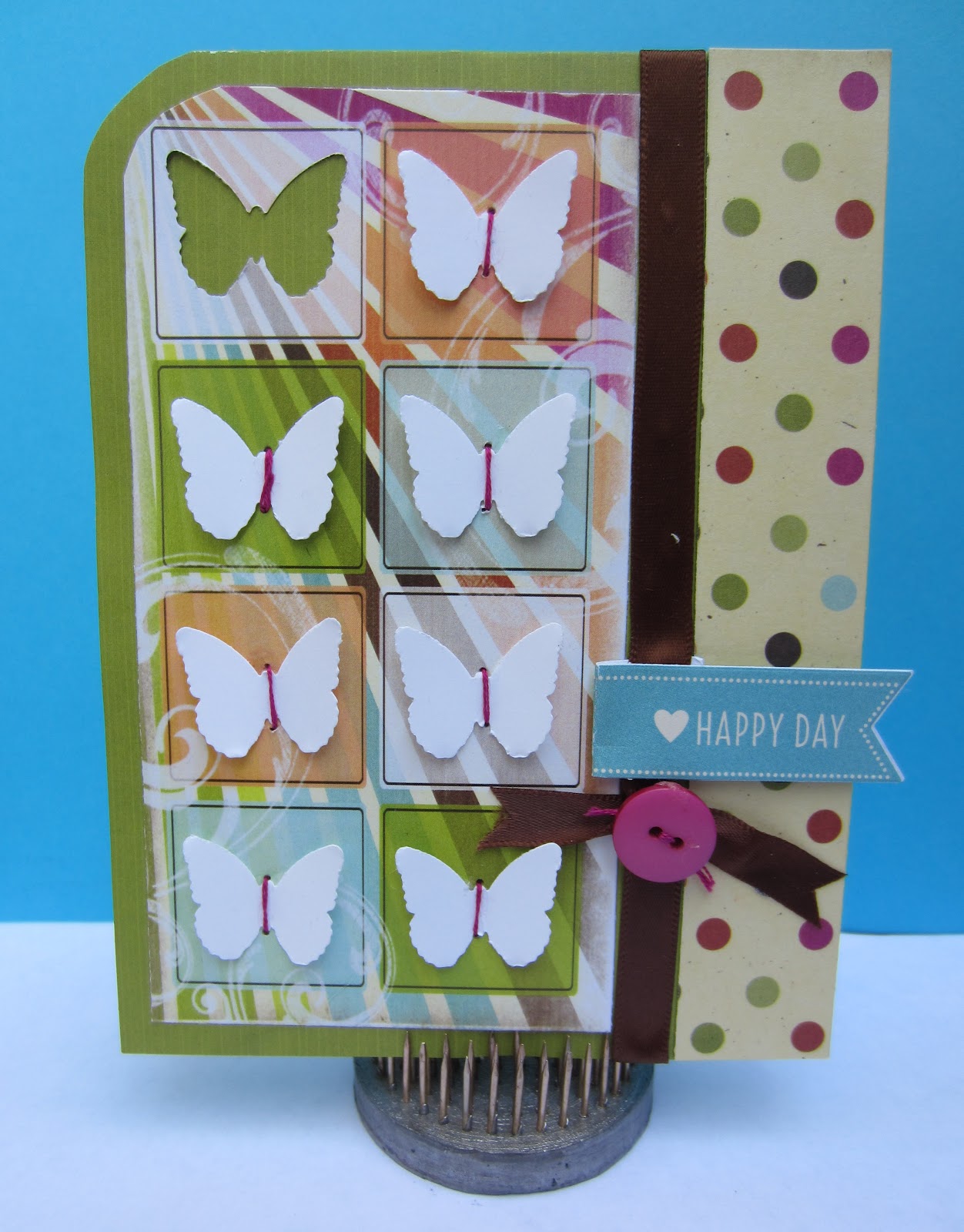 Scrapping with Christine: Butterfly Grid Card