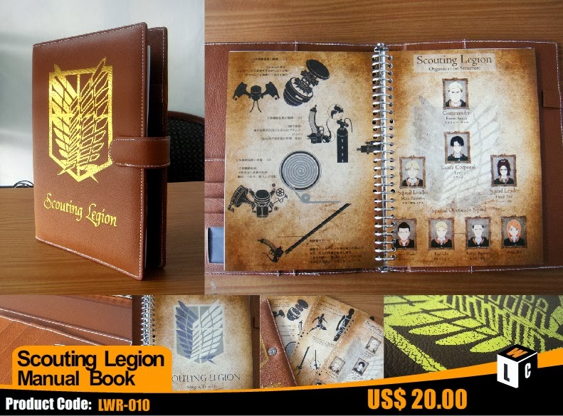 Attack on Titan / Shingeki no Kyojin Scouting Legion Member Manual Book ...