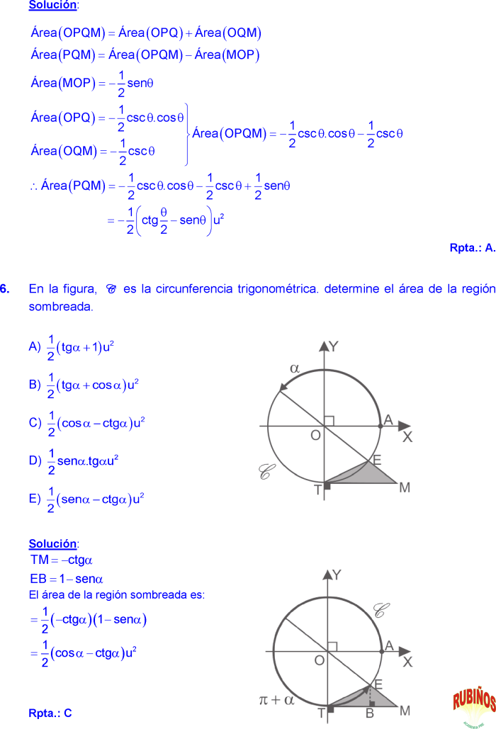 LINEA TANGENTE SECANTE COTANGENTE Y COSECANTE EN LA CIRCUNFERENCIA ...