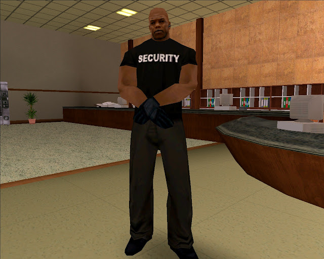 GTA SA LowPoly Mods: 2 Guardias de seguridad