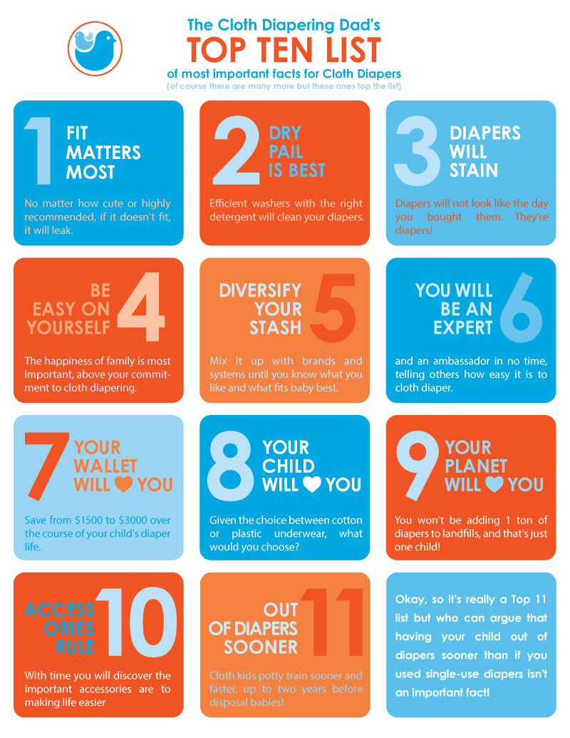 Hip Baby Blog: Recap of the Top Ten List for cloth diapers!
