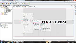 Membuat menu di netbeans