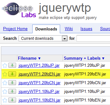 albert's blog: Install jquerywtp to Make Eclipse WTP's JavaScript Content Assistance Support jQuery