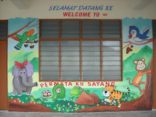 Pelukis Mural Shah Alam: Permata Ku Sayang , SK Jln U3, Subang