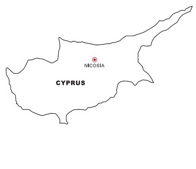 Coloring map of Cyprus | COLOR AREA