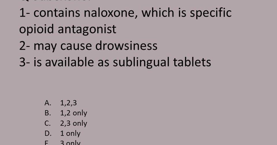 Pharma Tekk: Pharma BCQ- Suboxone
