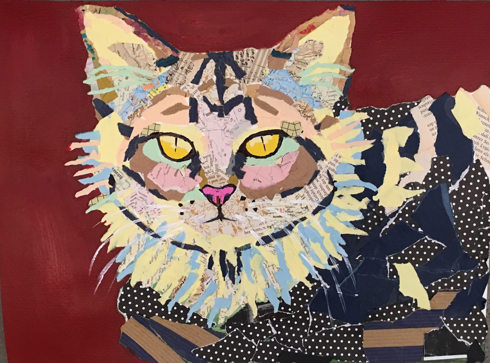 Art Room Britt: Paper Collage Pets - Adult Class