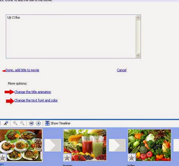 cara membuat judul text animations pada windows movie maker