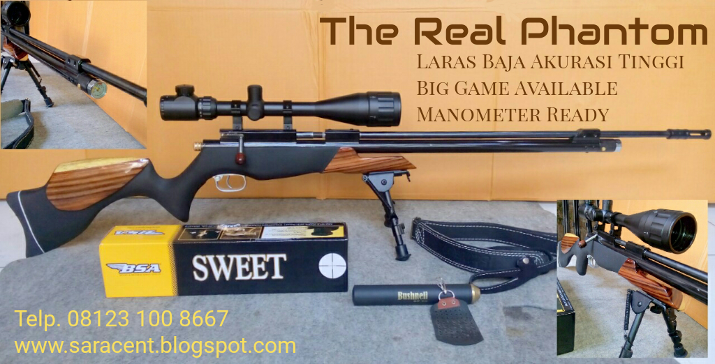 Focusz airgun: Senapan Angin PcP Phantom Kaliber 4,5mm Available Big Game