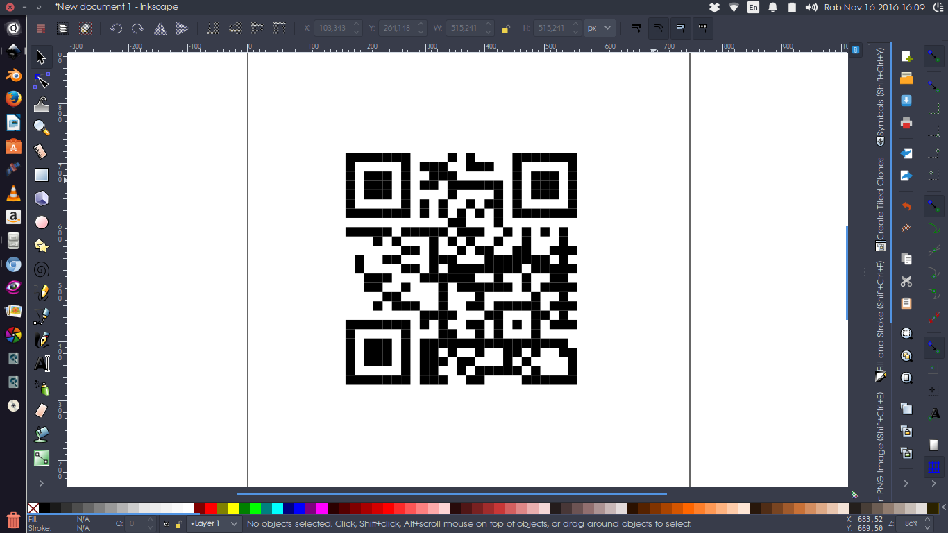 SenimanVektor: Tutorial cara membuat barcode QR Code menggunakan Inkscape