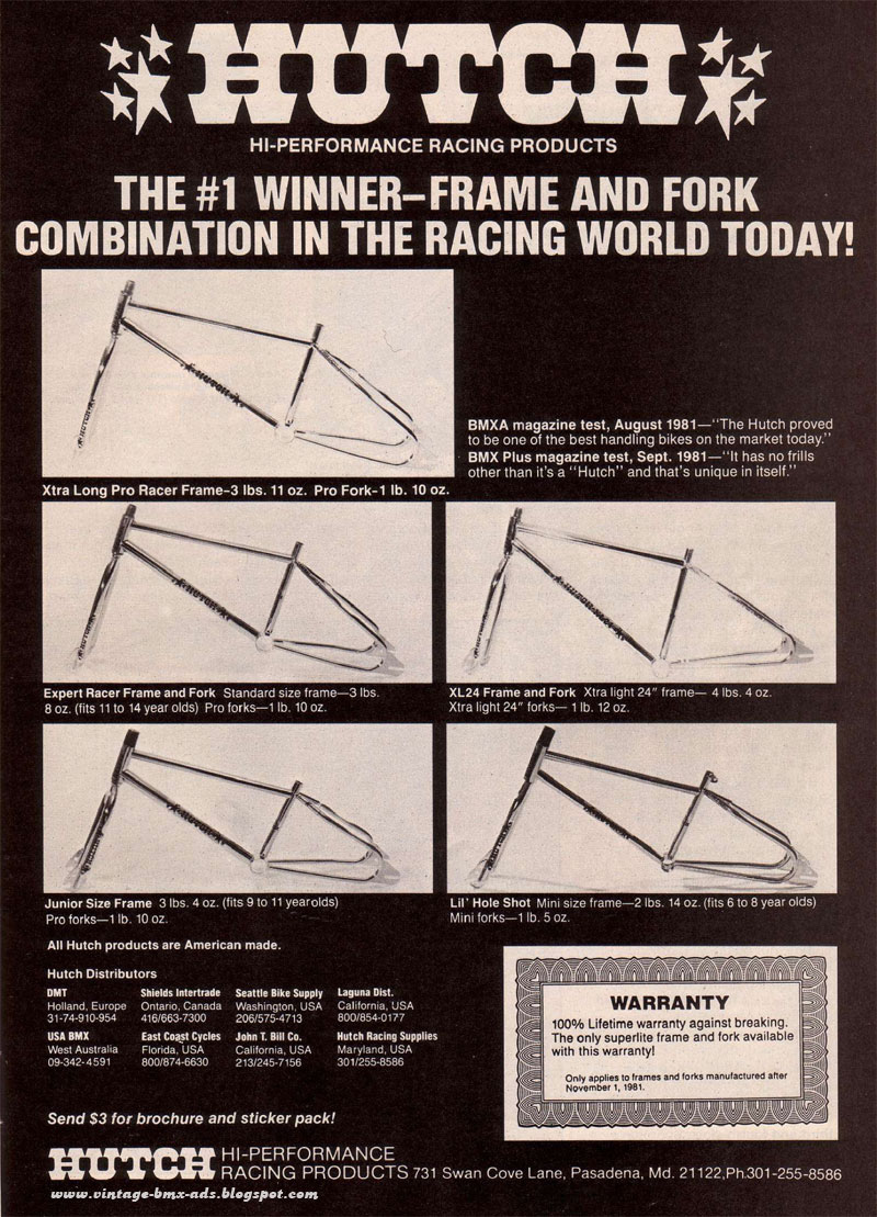 Vintage BMX Ads: 1982