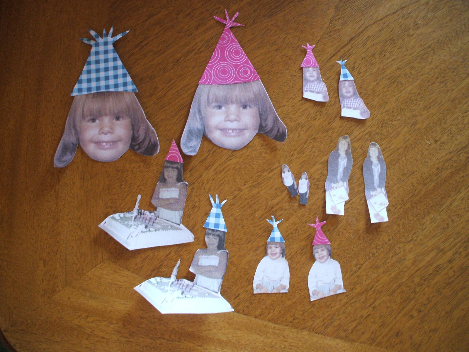 Gray Cardigan: Childhood Photo Toppers