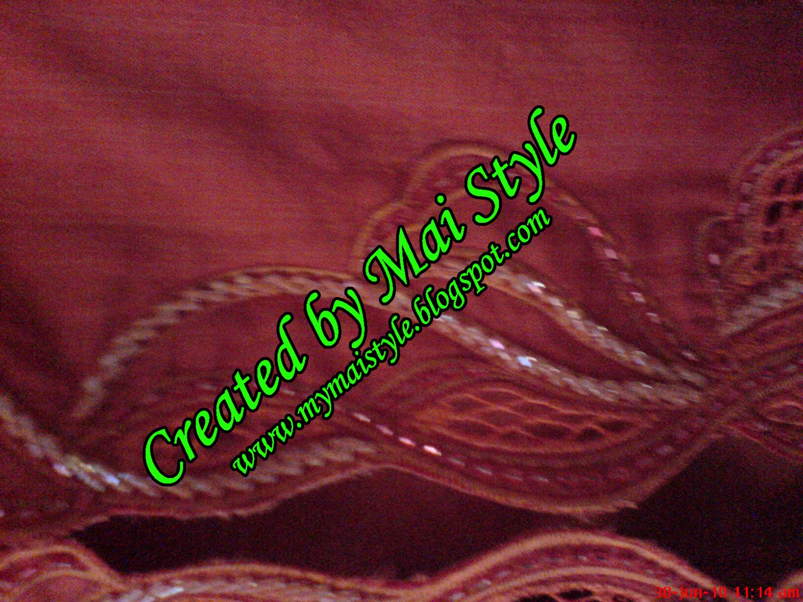 Mai Style - Manik & Sulaman: Sulam kerawang ayak@goyang dijahit manik