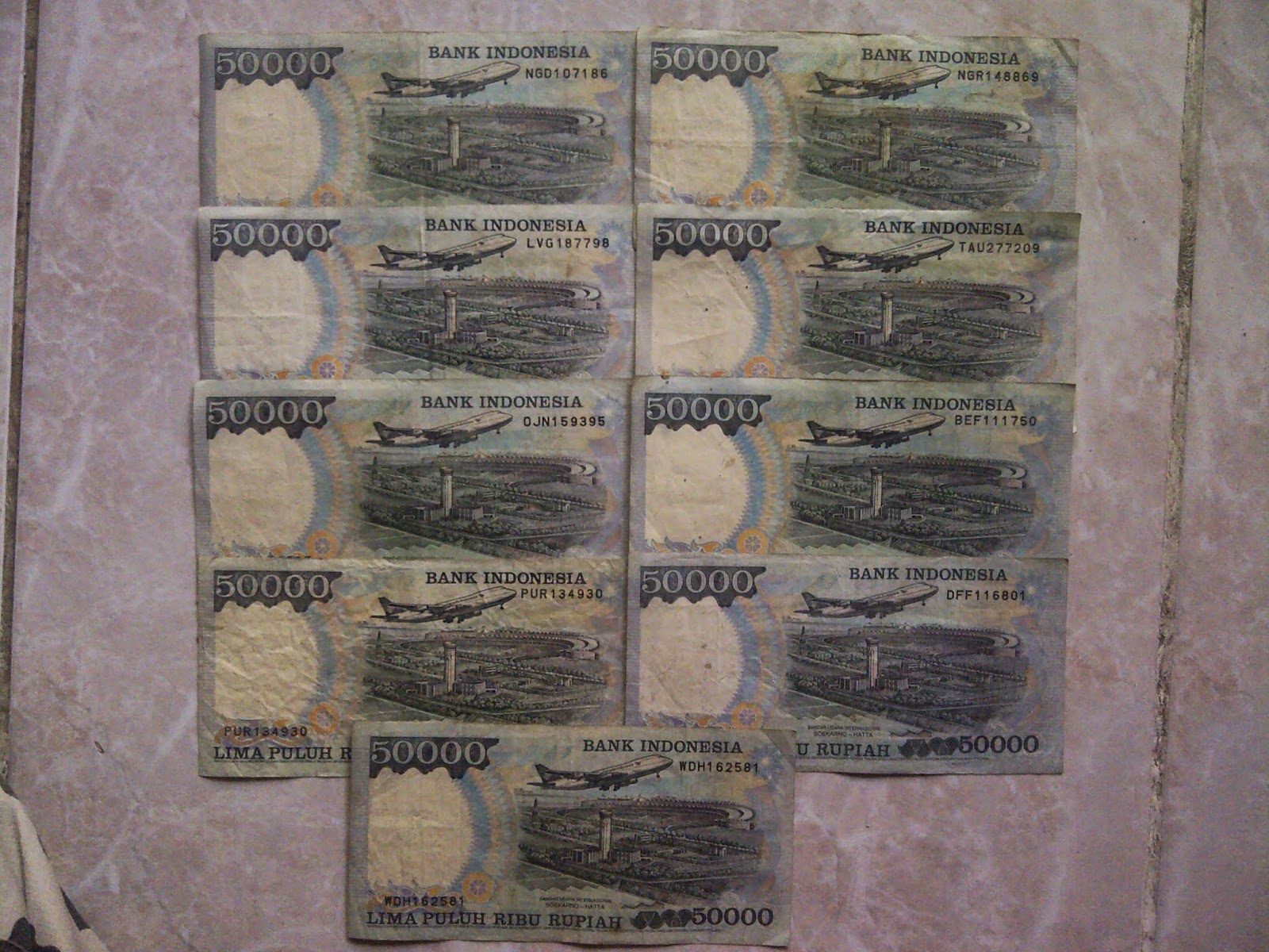 Koleksi Antik Anggoro Solo: Uang Rp.50.000 Bergambar Pak Harto