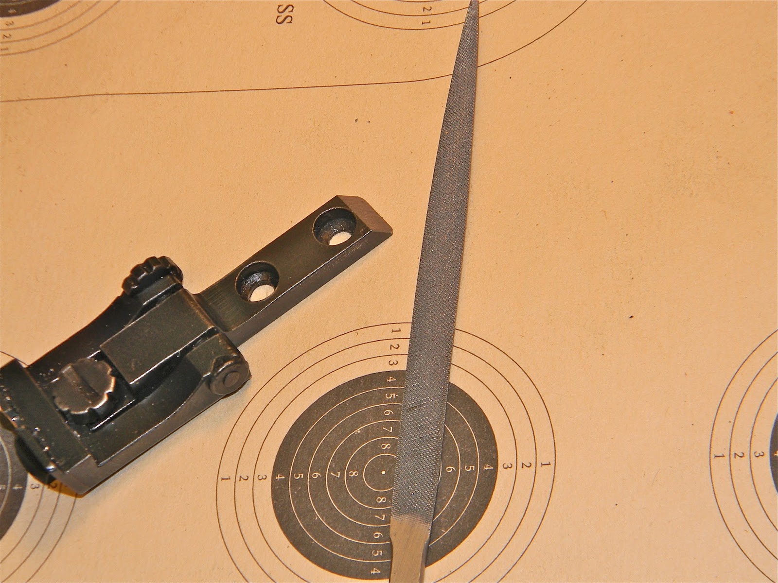 Another Airgun Blog: Quick Rear Sight for a Crosman 1377