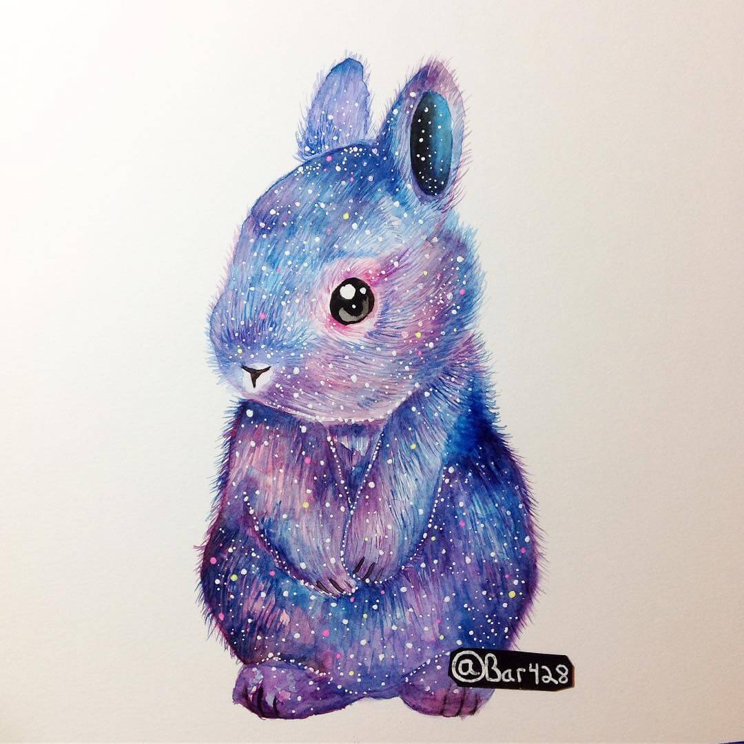 Animals In Space Drawing