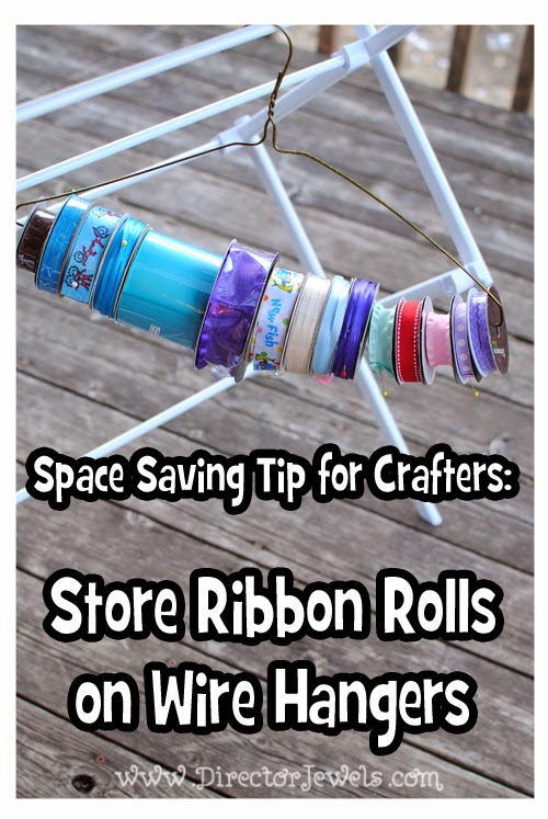 Easy Ribbon Storage Solution: keep spools of ribbon organized with wire ...