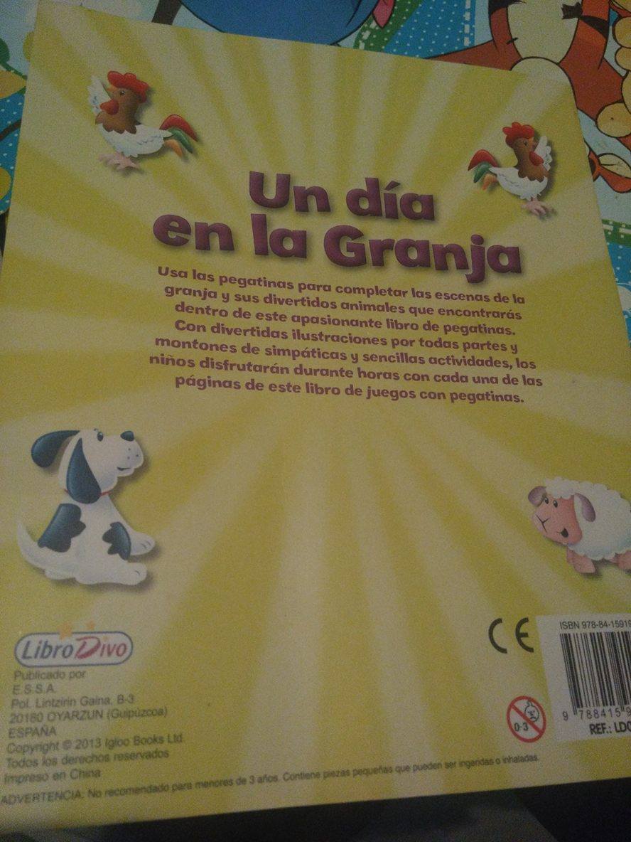 Un día en la granja. Libro de pegatinas - Cuentos de Amatxu