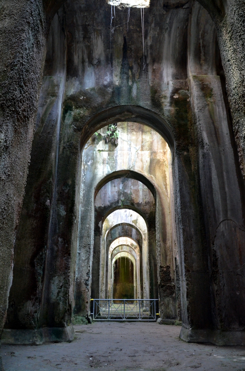 Piscina Mirabilis, the largest Roman cistern of drinking water ever. An ...