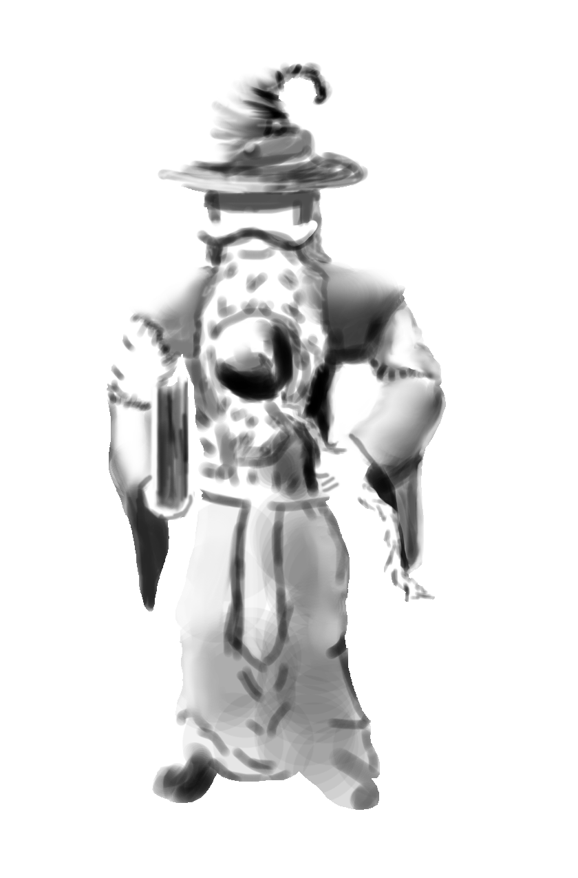 Julien Brightsides Art: Tibia Wizard, step by step