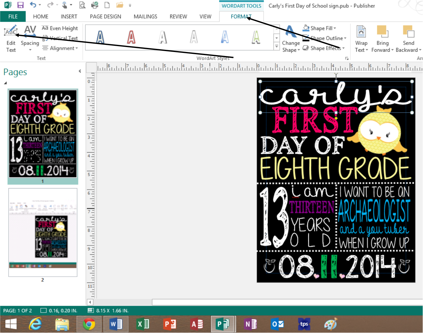 First Day of School Signs! FREEBIE!!! Make it personalized with a ...