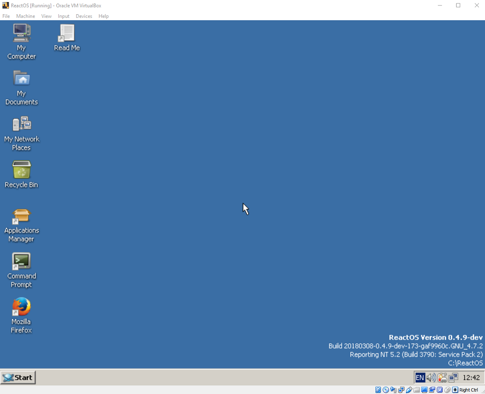 Reactos Explorer
